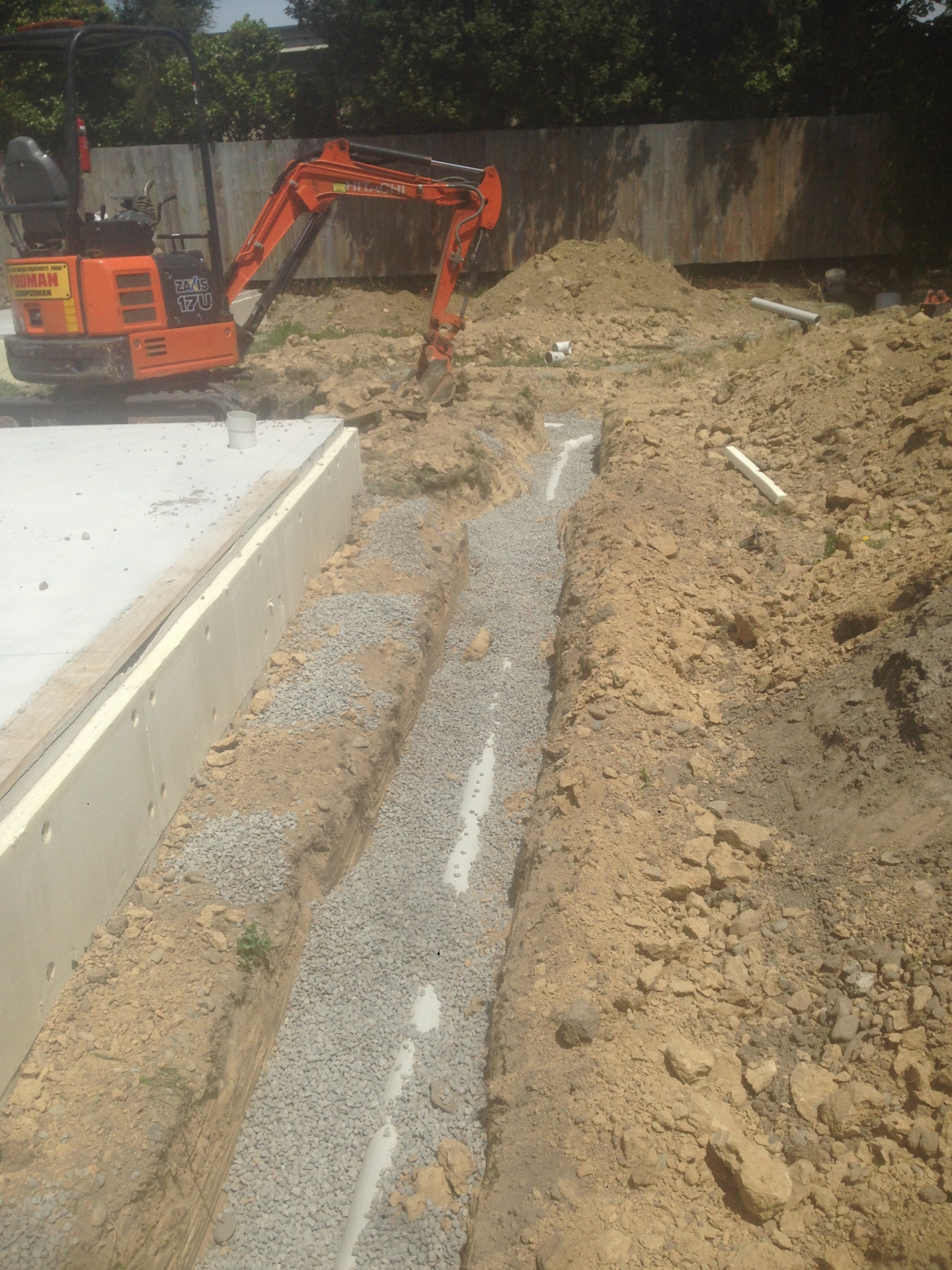 Excavation Of Drains And Trenches | Pooman Drainlayers